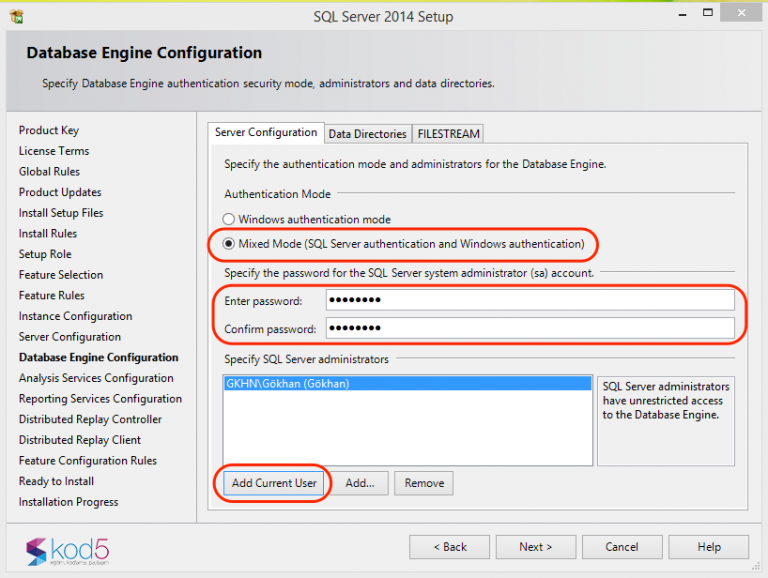 SQL Server 2014 Kurulumu – Kod5.org