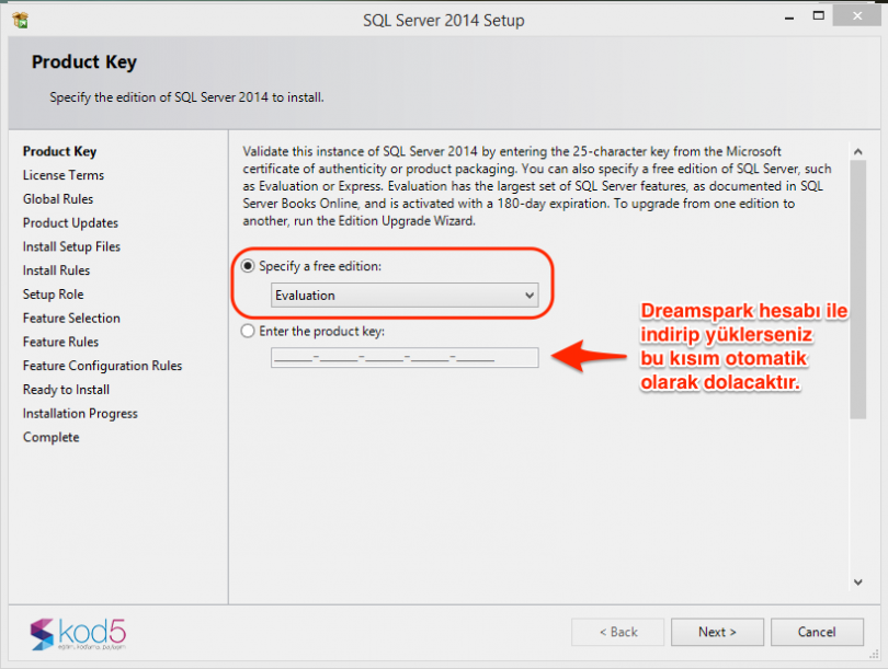 SQL Server 2014 Kurulumu – Kod5.org