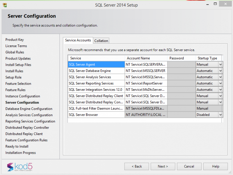 SQL Server 2014 Kurulumu – Kod5.org